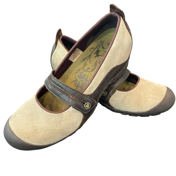 Merrell | Shoes | Merrell Plaza Bandeau Dark Taupe Mary Jane Suede ...